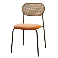 China OEM ODM Nordic Cane Dining Chair Black Rattan Dining Room Chairs for sale