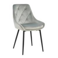 China Blue Padded Velvet Dining Chairs Bedroom Velvet Upholstered Dining Room Chairs for sale