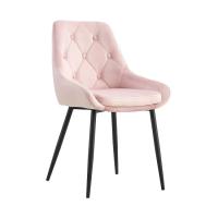 China Blue Padded Velvet Dining Chairs Bedroom Velvet Upholstered Dining Room Chairs for sale