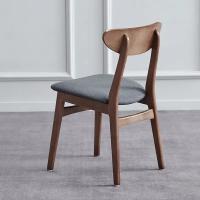 China Traditional Dark Brown Wood Dining Chairs For Kitchen And Restaurant for sale
