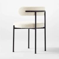 China Adjustable Modern Upholstered Dining Chairs White Upholstered Side Chair for sale
