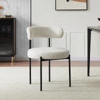 China Adjustable Modern Upholstered Dining Chairs White Upholstered Side Chair for sale
