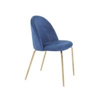 China Soft Velvet Upholstered High Back Armless Chairs for Modern Restaurant Seating for sale
