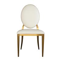 China Aluminum Gold Banquet Chairs White Ballroom Chairs Customized for sale