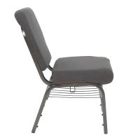 China Popular Metal Frame Navy Blue Fabric Church Chairs For Modern Theater Furniture for sale