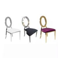 China Metal Round Back Cushion Seat Banquet Chairs For Wedding Events At Hotels Restaurants for sale
