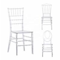 China PC / PP Plastic Rental Transparent Crystal Napoleon Acrylic Wedding Clear Chiavari Hotel Banquet Chairs for sale