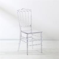 China PC / PP Plastic Rental Transparent Crystal Napoleon Acrylic Wedding Clear Chiavari Hotel Banquet Chairs for sale