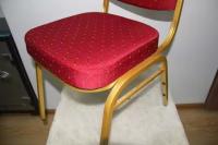 China Metal Frame Hotel Banquet Chairs For Party Wedding Steel Thickness 0.6-1.2mm Specific Hotel Chair Fabric Seat for sale