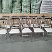 China Luxury Metal Wedding Party Chair For Events Durable Napoleon Decor for sale