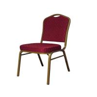 China Customized Metal Legs Hall Chairs Stackable Fabric Wedding Hotel Banquet Chair for sale