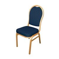 China Customized Metal Legs Hall Chairs Stackable Fabric Wedding Hotel Banquet Chair for sale