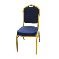 China Customized Metal Legs Hall Chairs Stackable Fabric Wedding Hotel Banquet Chair for sale