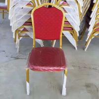China Modern Comfortable Restaurant Stackable Velvet Fabric Hotel Banquet Chairs for sale