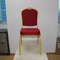 China Modern Stacking Catering Chairs Fabric Metal Frame Banquet Chairs For Weddings Events for sale