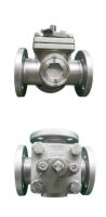 China MARINE USE THREE-WAY BALL VALVE,T-TYPE, STAINLESS STEEL C/W S.S. STEM,  FLANGED ENDS, JIS 5K for sale