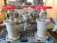 China Marine Cast Steel Flanged Stop Valve GB/T 584-2008 Type A/AS DIN GLOBE CAST STEEL VALVE,GGLOBE CHECK VALVE, GLOBE SDNR VALVE, GB/T 584 Marine Cast Steel Flanged Straight-Through Stop Valve GLOBE VALVE for sale