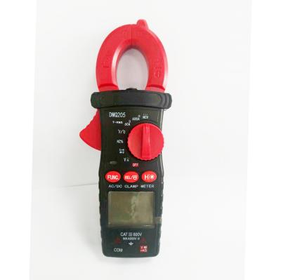 China Anti Burn Electrician Maintenance Clamp Multimeter High Precision AC 600A DMQ205 for sale