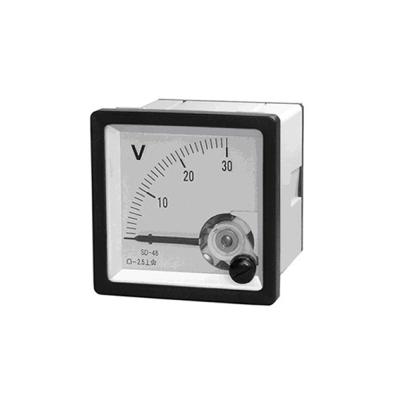 China 48x48mm Analog Panel Meter with 2.0 Accuracy Class and ABS Case Material for DC and AC Current Measurement for sale