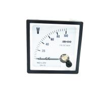 China 72x72 Moving Coil DC Voltmeter Analog Panel Meter Voltmeter Ammeter for sale