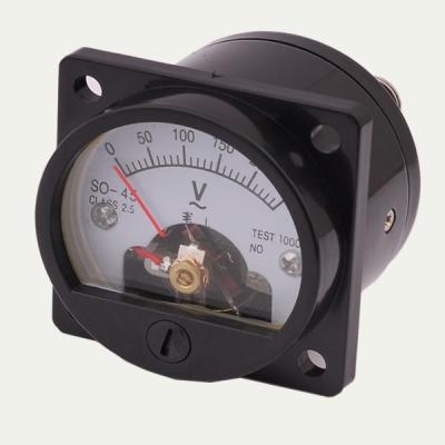 China Round Analog Ac Ammeter & Voltmeter S0-45 Analog Panel Voltmeter for sale