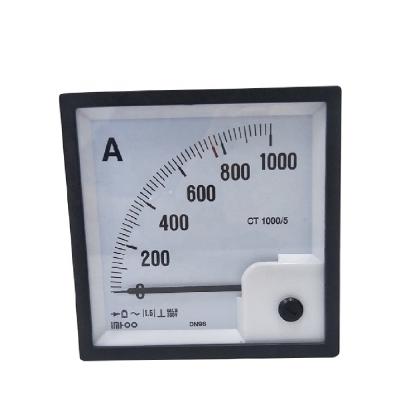 China Manufacturer Square Shape AC DC Current 1000 Ampere Meter Micro Analog Ammeter for sale