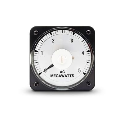 China Wide-Angle Analog AC Megawatt Meter – 0-5MW Marine & Industrial Power Monitoring for sale