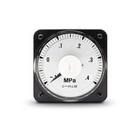China Square Analog Pressure Gauge -0.1 to 0.4 MPa | Iron Zinc-Plated Case | 110x110mm | 1.5% Accuracy for sale