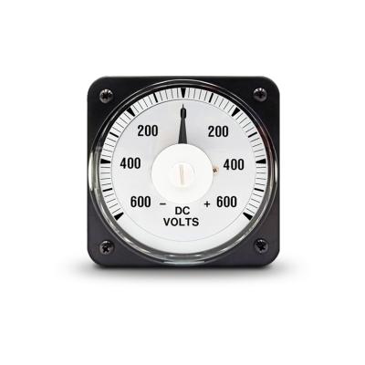 China Dual Scale DC Voltage Gauge -600 to +600V | Sturdy Zinc-Plated Iron Enclosure for Industrial Use for sale