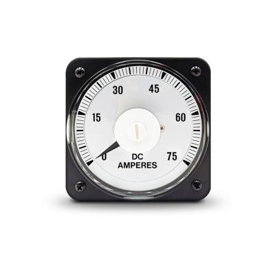 China DC Ampere Meter 0-75A | Iron Zinc-Plated Analog Panel Ammeter for Marine & Oilfield Applications for sale