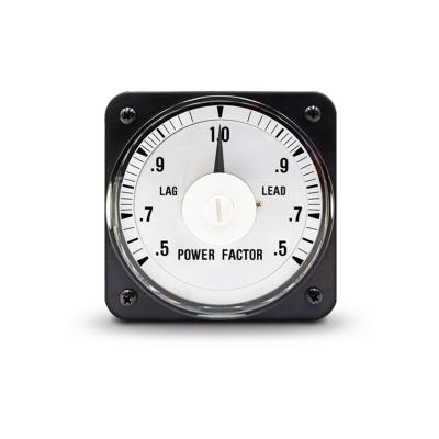 China Analog Power Factor Meter (0.5-1.0 Lag/Lead) - Zinc-Plated Steel for Marine & Oilfield Equipment for sale