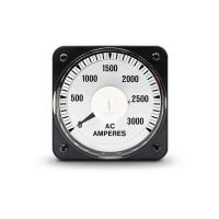 China AC Amperes Analog Panel Meter 0-3000A | Iron Zinc-Plated Case | 110mm Face, 101mm Cutout for sale
