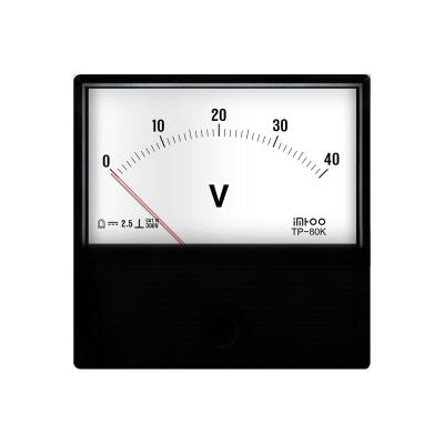 China TP-80K 0-40V Analog Voltmeter - Welding Machine Dedicated Meter, Durable Case, High Accuracy for sale