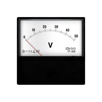 China TP-80K 0-50V Analog Voltmeter - Welding Machine Dedicated Meter, Durable Case, High Accuracy for sale