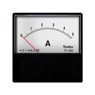 China Ymiho TP-60K Analog Ammeter 0-5A AC Current Panel Meter for Welding Machines & Distribution Equipment for sale