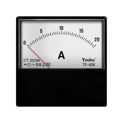 China Ymiho TP-60K 20/5A Analog AC Ammeter for Welding & Distribution for sale
