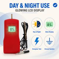 China IMHOO LCD Digital Fence Tester 0.2-9.9kV Pulse Voltmeter for Farm Livestock Portable 9V Battery Powered for sale