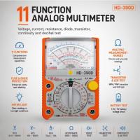 China IMHOO HD-390D Analog Pointer Multimeter AC DC Voltage 10A Auto Off Multi Meter Multimetro Shockproof Appliance Repair ODM CE for sale
