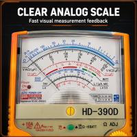 China IMHOO HD-390D Analog Pointer Multimeter AC DC Voltage 10A Auto Off Multi Meter Multimetro Shockproof Appliance Repair ODM CE for sale