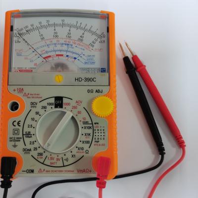 China IMHOO HD-390C Analog Manual Range Multimeter 10A CAT III 600V AC DC Voltage Multi Meter Multimetro HFE Tester ODM CE for sale