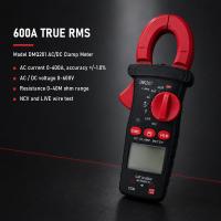 China Digital Clamp Meter DMQ201 600A AC 600V Auto Range Multimeter Tester Multimetro Electrician CE LCD for HVAC Repair for sale