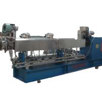 China High Yield Triple Screw Plastic Extruder for color masterbatch for sale