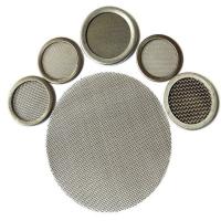 China Stainless Steel 304/316L Filter Mesh Disc for Plastic Extruder - 1-300μm Range, 3.2MPa Pressure, 600°C Temperature for sale