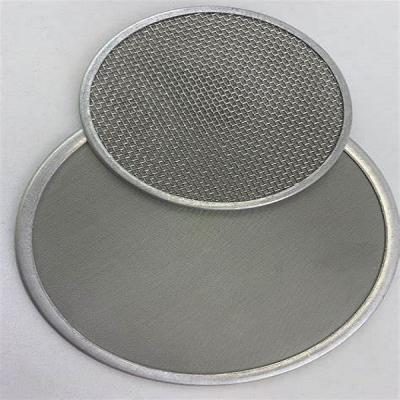 China Stainless Steel Woven Wire Mesh Extruder Screen Filter Disc 1-300 Micron 1000x1000mm Size for sale