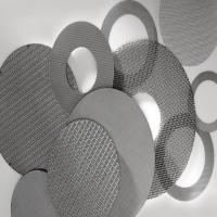 China Stainless Steel Woven Wire Mesh Extruder Screen Filter Disc 1-300 Micron 1000x1000mm Size for sale