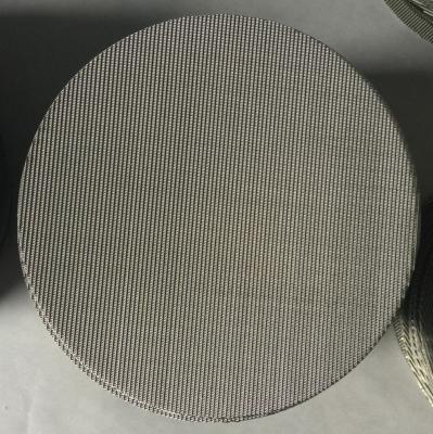 China 304 316 Stainless Steel Woven Wire Mesh Filter Discs 1-300 Micron 1000x1000mm Multi-Layer Extruder Screens for sale