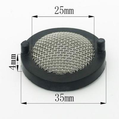 China 1/2 3/4 Inch Rubber Flat Gasket with 40 Mesh Filter Flat O-Ring Faucet Seal Washer for sale