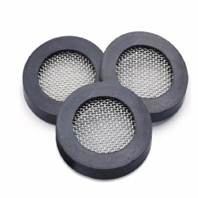 China Silicone Screen Sanitary Filter Gasket with Stainless Steel Mesh for sale