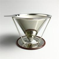 China Reusable Stainless Steel Pour Over Coffee Filter 5-600mm Custom Size with 0.3mm Aperture and 2000pcs Weekly Capacity for sale