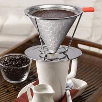 China Stainless Steel Coffee Filter Mesh 1-635 Mesh Range 5-600mm Diameter Pour Over Dripper Reusable for sale